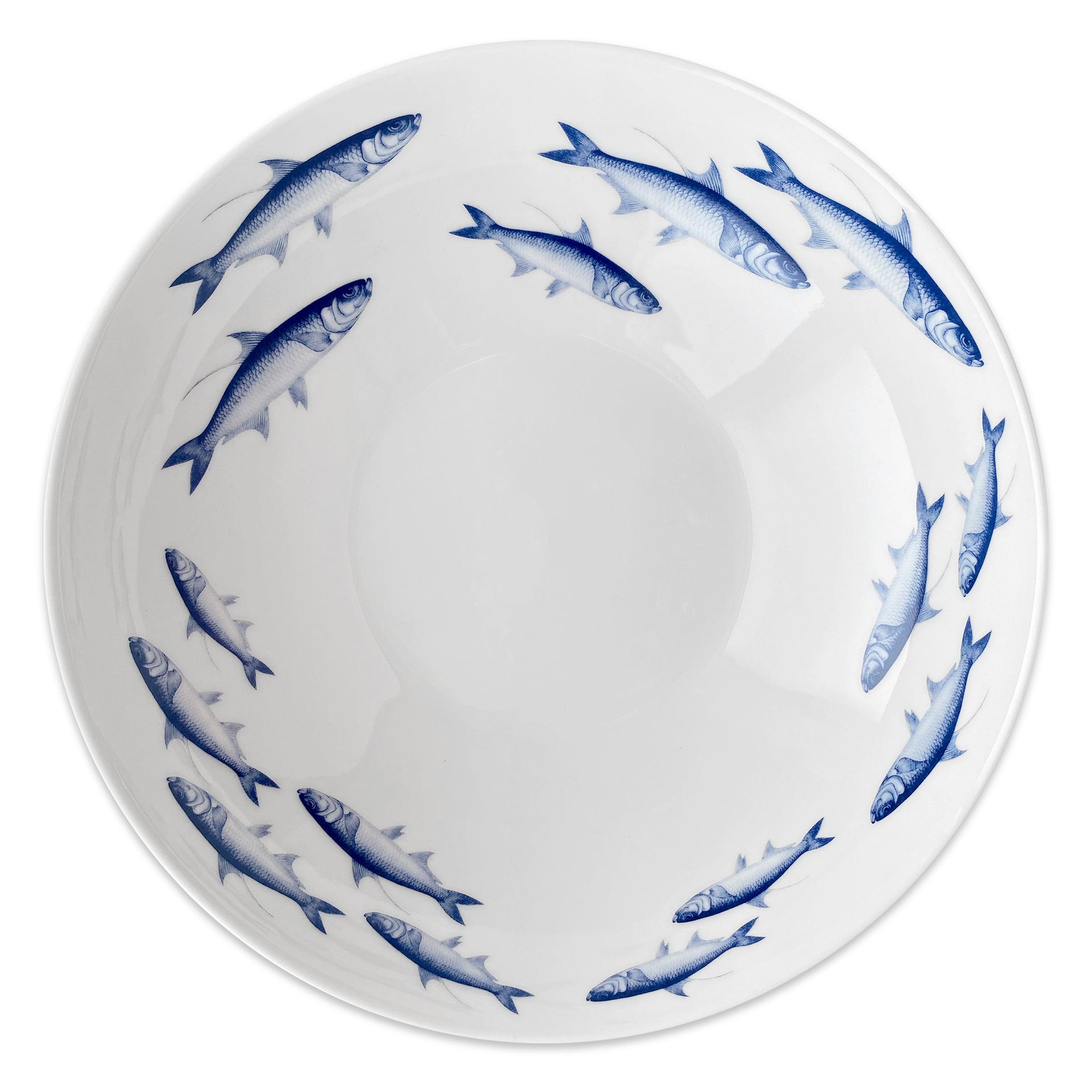 Wide Bowl | School of Fish Wide Serving Bowl